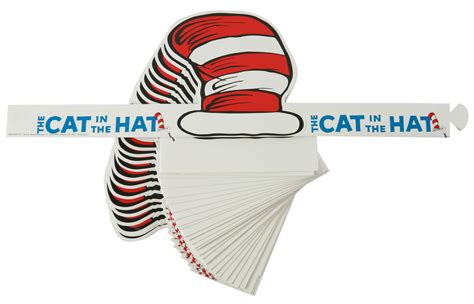 Dr Seuss Cats Hat Wearable Cut Out Hats Bell 2 Bell