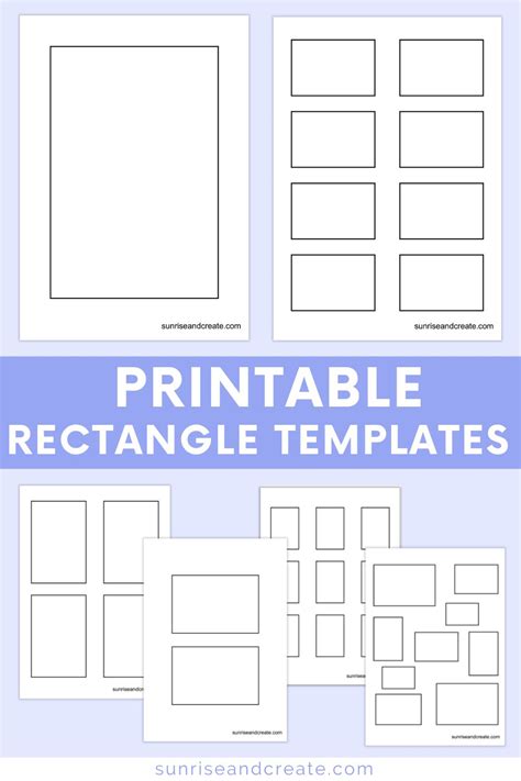 Printable Small Rectangle Stencils Pattern And Stencils