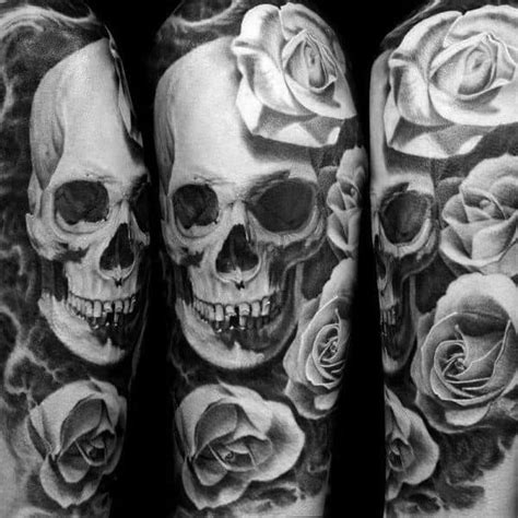 Skull And Rose Tattoo Ideas What Does It Symbolize