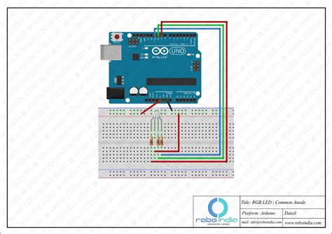 Rgb Led On Arduino Robo India Tutorials Learn Arduino Robotics