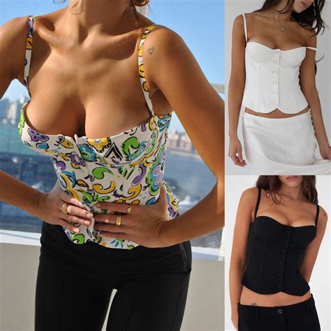 Buy Womens Fashion Sexy Halter Top Sleeveless Tight Fitting Slim Top
