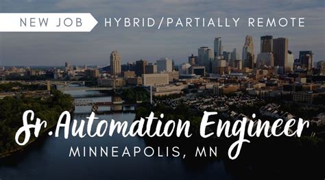 Automationtechies On Linkedin Sr Automation Engineer Hybrid
