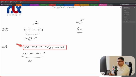 انواع روتینگ نحوه نوشتن default route ویدئو آموزشی جلسه 12