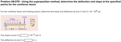 Problem 09075 Using The Superposition Method Determine The