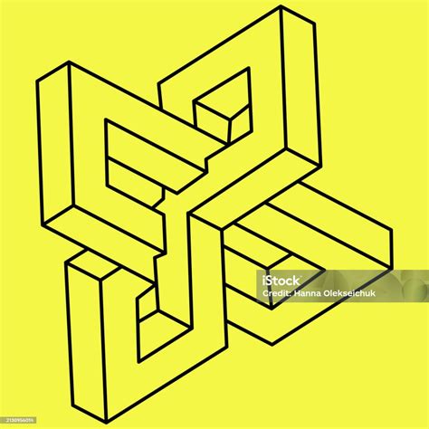 Impossible Shapes Optical Illusion Linear Infinite Object Abstract