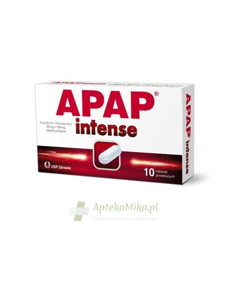 Apap Intense 200 Mg 500 Mg 10 Tabletek Cena Aptekamika