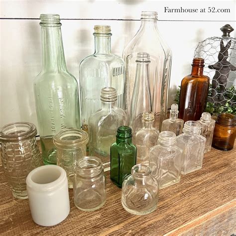 Vintage Glass Bottles Thrifty Finds