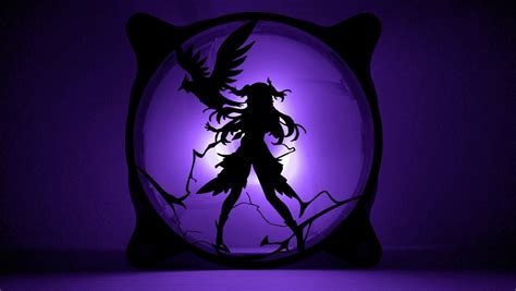 Genshin Impact Fischl Pc Fan Cover 3d Model 3d Printable Cgtrader