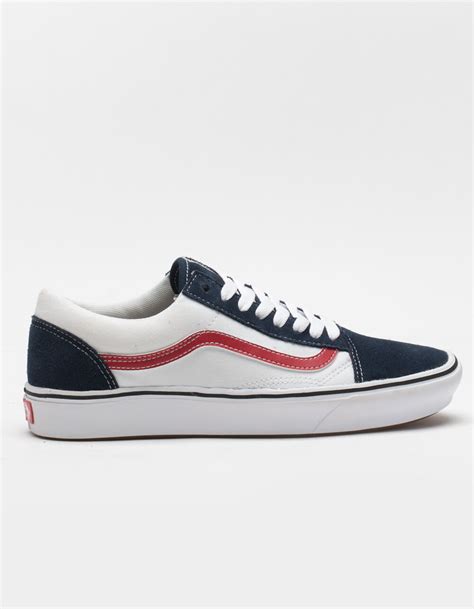 Vans Tri Tone Comfycush Mens Old Skool Shoes Blue Combo Tillys