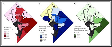 Maps Of Dc By Zip Code With A Number Of Dc Cohort Participants With