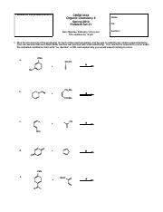 Pset 1 CHEM 3444 Organic Chemistry II Spring 2010 Problem Set 1 I Worked On This Problem Set