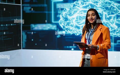 Specialist Talking At Global Conference Exploring Subjects Such As