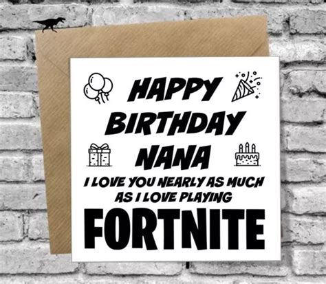 Happy Birthday Nana Game Greetings Card Love Rude Funny Comedy I Love