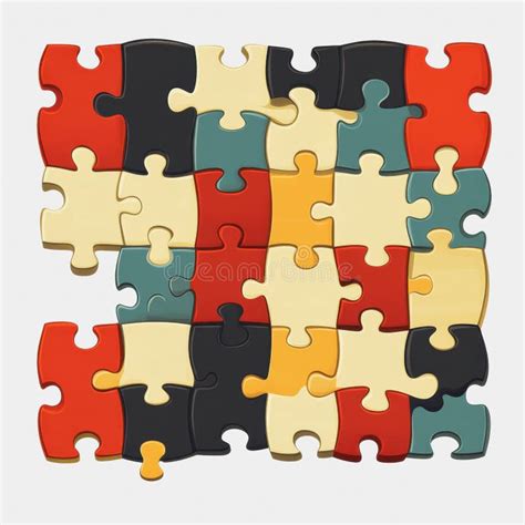 Colorful Jigsaw Puzzle Piece Flat Icon Design Representing Problem Solving And Teamwork In