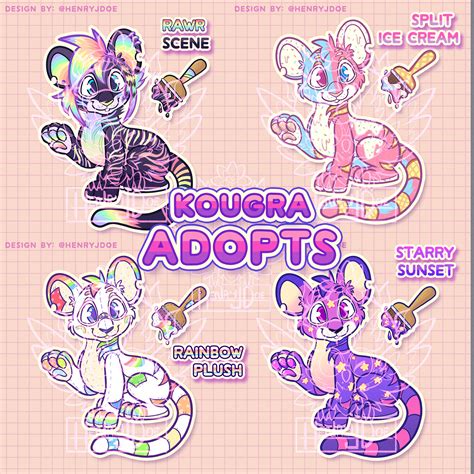 Kougra Adopts Batch 1 — Weasyl