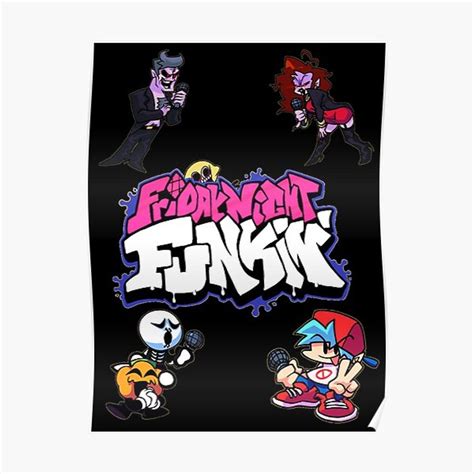 The Friday Night Funkin Crew Premium Matte Vertical Poster Sold By Igor