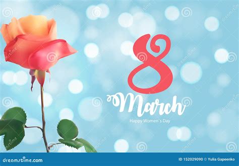 Cartel Ejemplo Floral Del Vector De La Tarjeta De Felicitaci N Mujeres