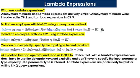 Lambda Expressions In C Sharp Arabic 97