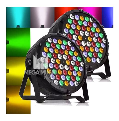 Kit 4 Canhão Refletor Led Par 64 Rgbwa 60 Led 3w Ambar Dmx | Frete grátis