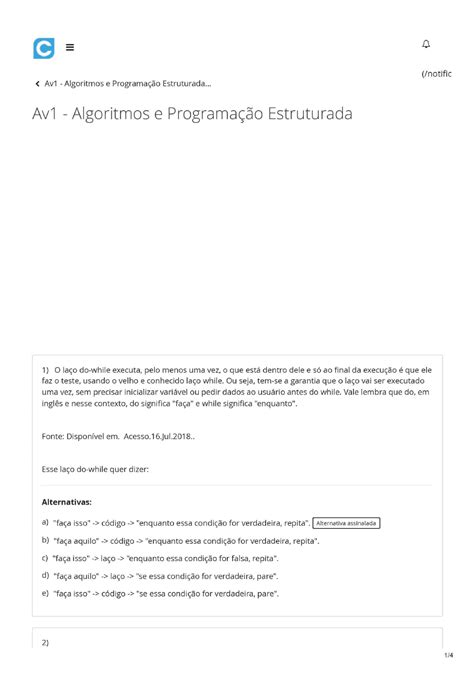 Colaborar Av Algoritmos E Programa O Estruturada Algoritmo E