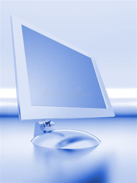 Modern tft-monitor stock illustration. Illustration of computer - 4512287