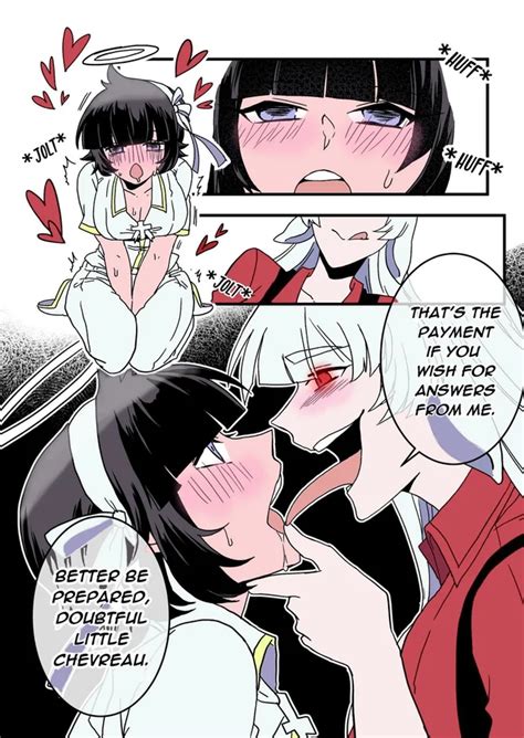 Rule 34 2girls Angel Angel Girl Azazel Helltaker Baphomet Grizz Big Breasts Black Hair