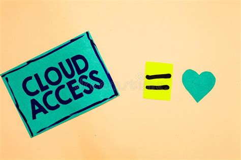 Text Sign Showing Cloud Access Conceptual Photo Software Tool Between