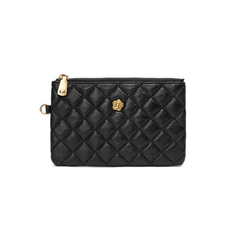 Tiffany And Fred Quilted Sheepskin Leather Pouchwallet Tiffany And Fred