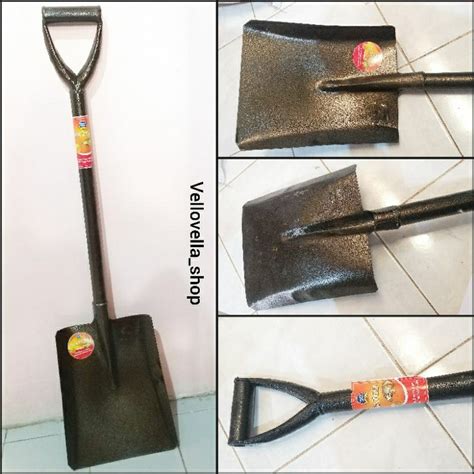 Jual Sekop Pasir Crocodille Gagang Besi Datar Sekop Pasir Gagang Besi
