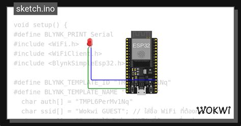 Test Led Wokwi Esp32 Stm32 Arduino Simulator