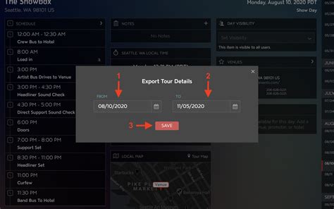 How To Export Tour Details Eventric Support