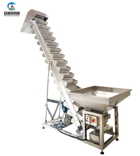 Stainless Steels Discharge Large Volume Z Bucket Elevator Conveyor For