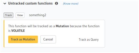 Show Confirmation Box When Tracking Function With Row Type Argument