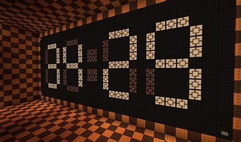 Minute Counter Digital Clock Minecraft Map