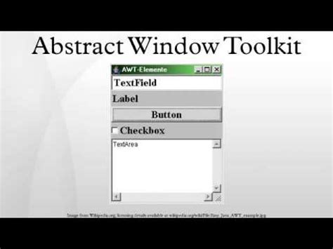 Abstract Window Toolkit - YouTube