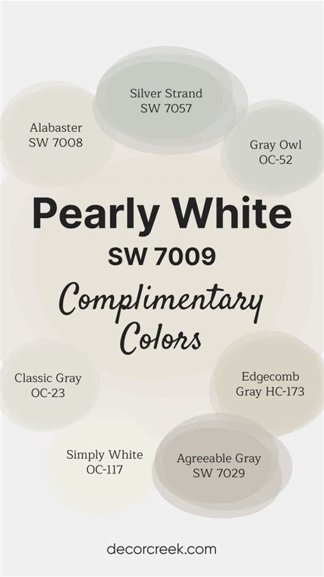 Pearly White Sw 7009 Paint Color By Sherwin Williams Decorcreek