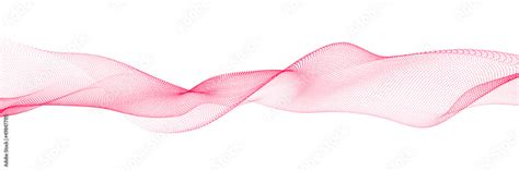 Abstract Dynamic Smooth Wave Sound Wave Concept Futuristic Particle