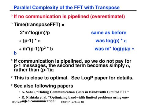 Ppt Parallel Spectral Methods Fast Fourier Transform Ffts With Applications Powerpoint