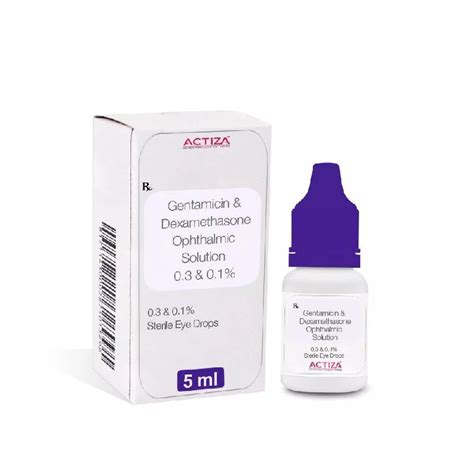 Gentamicin And Dexamethasone Eye Drops At Best Price In Surat Actiza