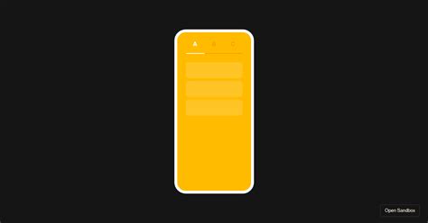 Animated Tabs Codesandbox