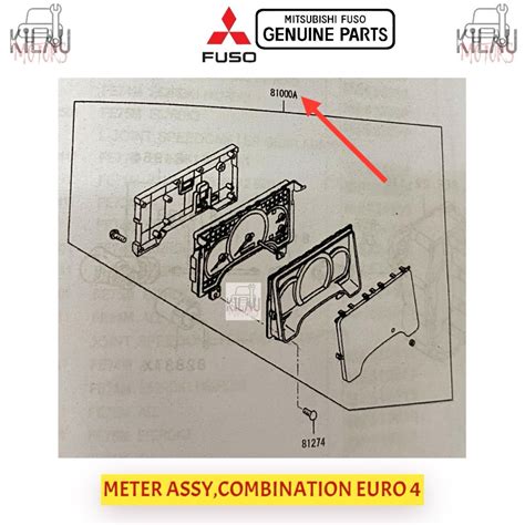 Jual Speedometer Assy Cluster Meter Original Mitsubishi Canter Euro 4