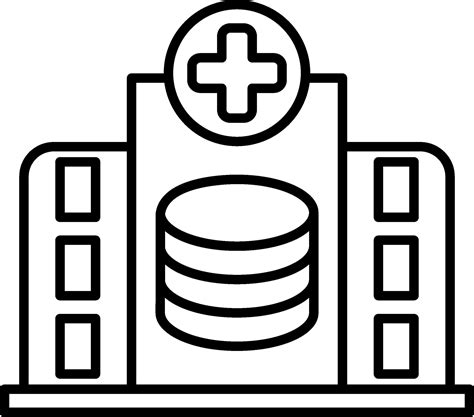 Hospital Database Line Icon Vector Art At Vecteezy