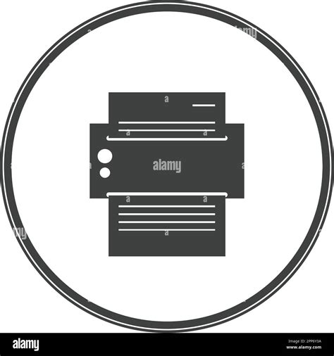 Imprimante Avec Papier Banque Dimages Vectorielles Alamy