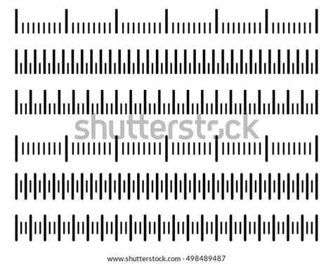 Set Size Indicators Different Unit Distances Stock Vector Royalty Free