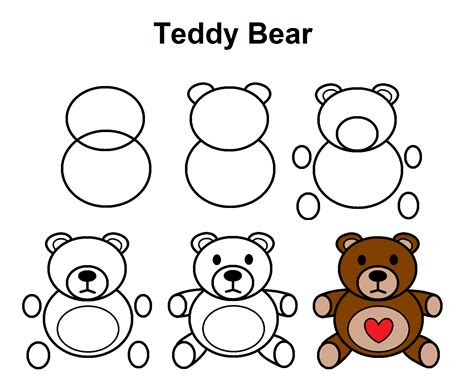 How To Draw A Cute Teddy Bear Step By Step