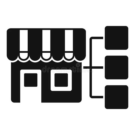 Shop Segment Market Icon Simple Vector Target Customer Stock Vector