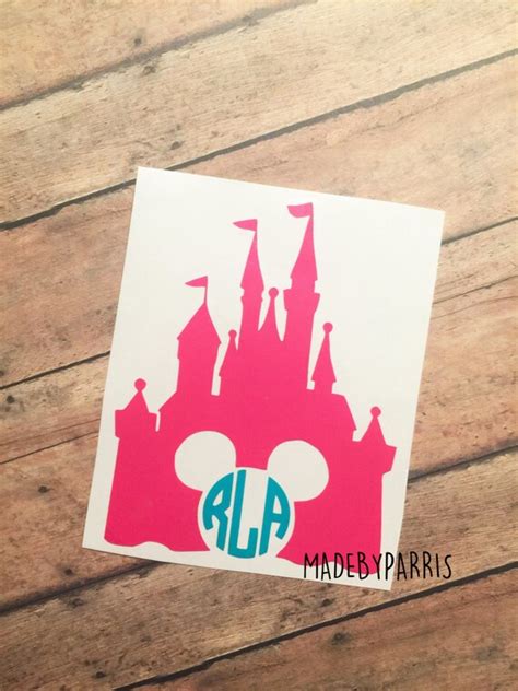 Disney Magic Kingdom Castle Monogram Decal Disney By Madebyparris