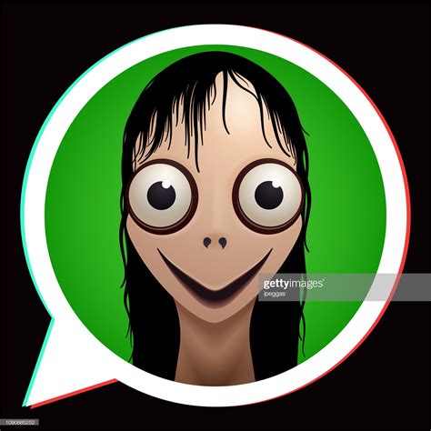 Scary Female Demon With Big Eyes And Wide Smile For Halloween Momo Urban Legend Momo