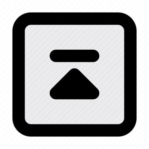 up arrow upload file control icon download on iconfinder