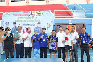 Buka Turnamen Tenis Meja Pj Bupati Jadikan Sebagai Ajang Mengasah Bakat Atlet Muda Di Bumi